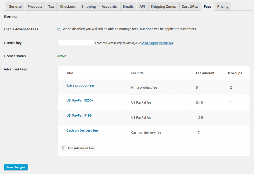 WooCommerce Global Cart now compatible with "Advanced Fees for WooCommerce" plugin